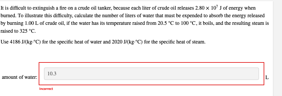 Solved It is difficult to extinguish a fire on a crude oil | Chegg.com