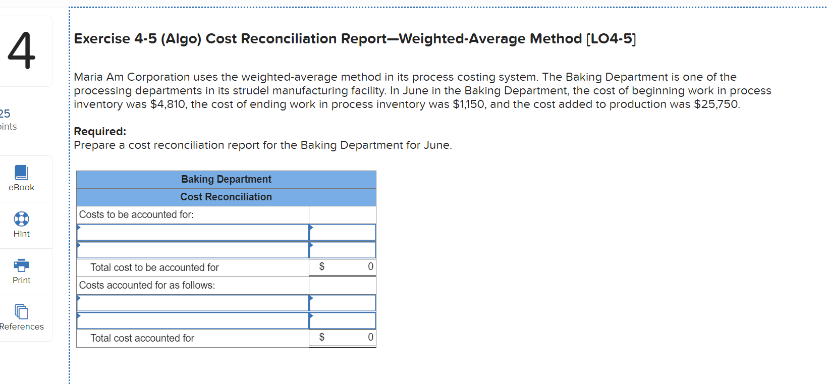 Solved Exercise 4-5 (Algo) Cost Reconciliation | Chegg.com Solved Exercise 4-5 (Algo) Cost Reconciliation | Chegg.com