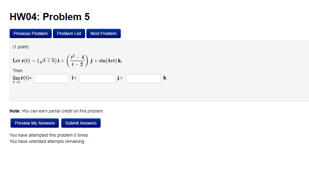 Solved HW04: Problem 5 Previous Problem Problem List Next | Chegg.com