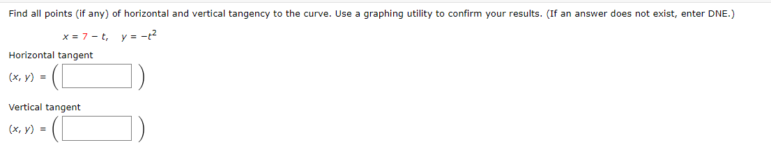 Solved Find all points (if any) of horizontal and vertical | Chegg.com