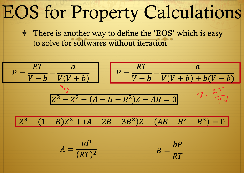 Thermodynamics, SRK and PR (Solve the question | Chegg.com
