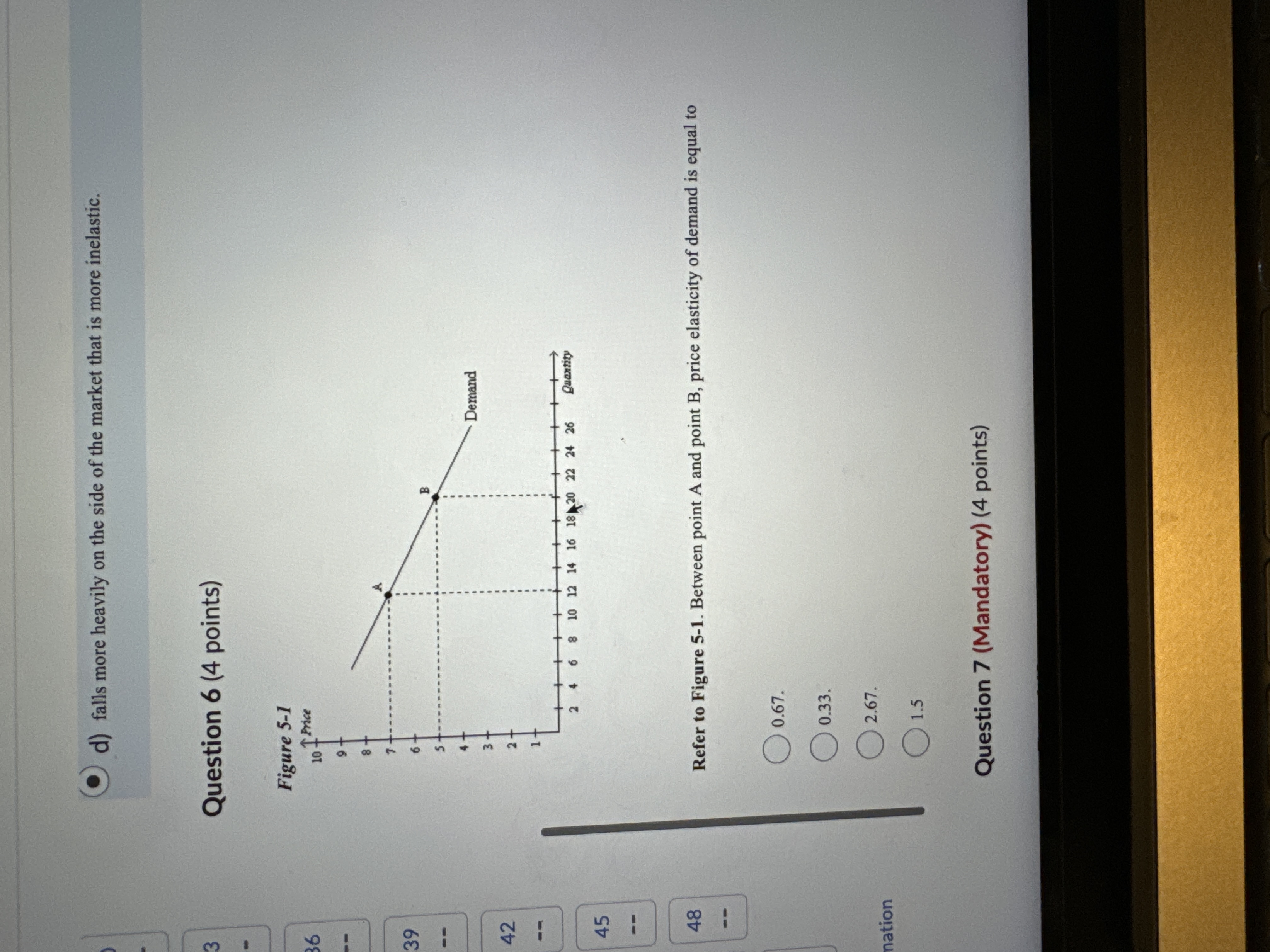 Solved Question 6 (4 ﻿points)Refer to Figure 5-1. ﻿Between | Chegg.com