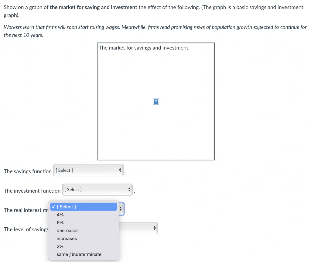 Real interest rate (percent per year)Show on a graph | Chegg.com