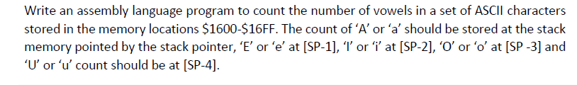 The problem below: SP = Stack Pointer Please use | Chegg.com