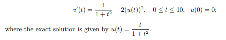 Solved Write a MATLAB code for Heun’s 3rd order method to | Chegg.com