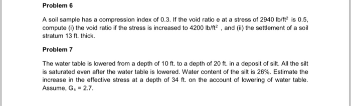Solved A soil sample has a compression index of 0.3. If the | Chegg.com
