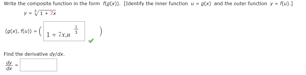 Solved Write the composite function in the form f(g(x)). | Chegg.com