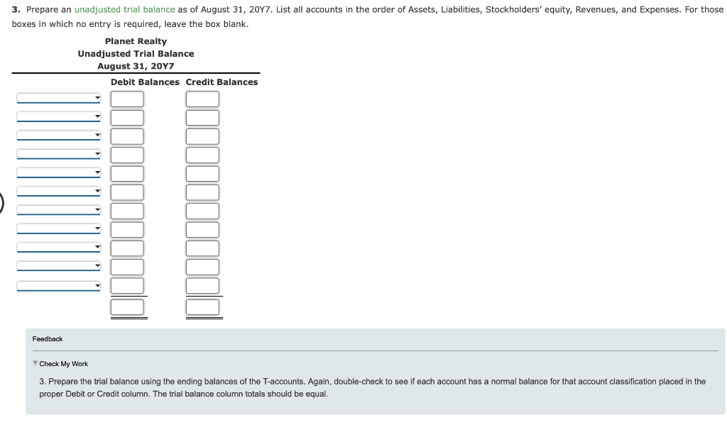Solved Journal Entries and Trial Balance On August 1, 20Y7, | Chegg.com