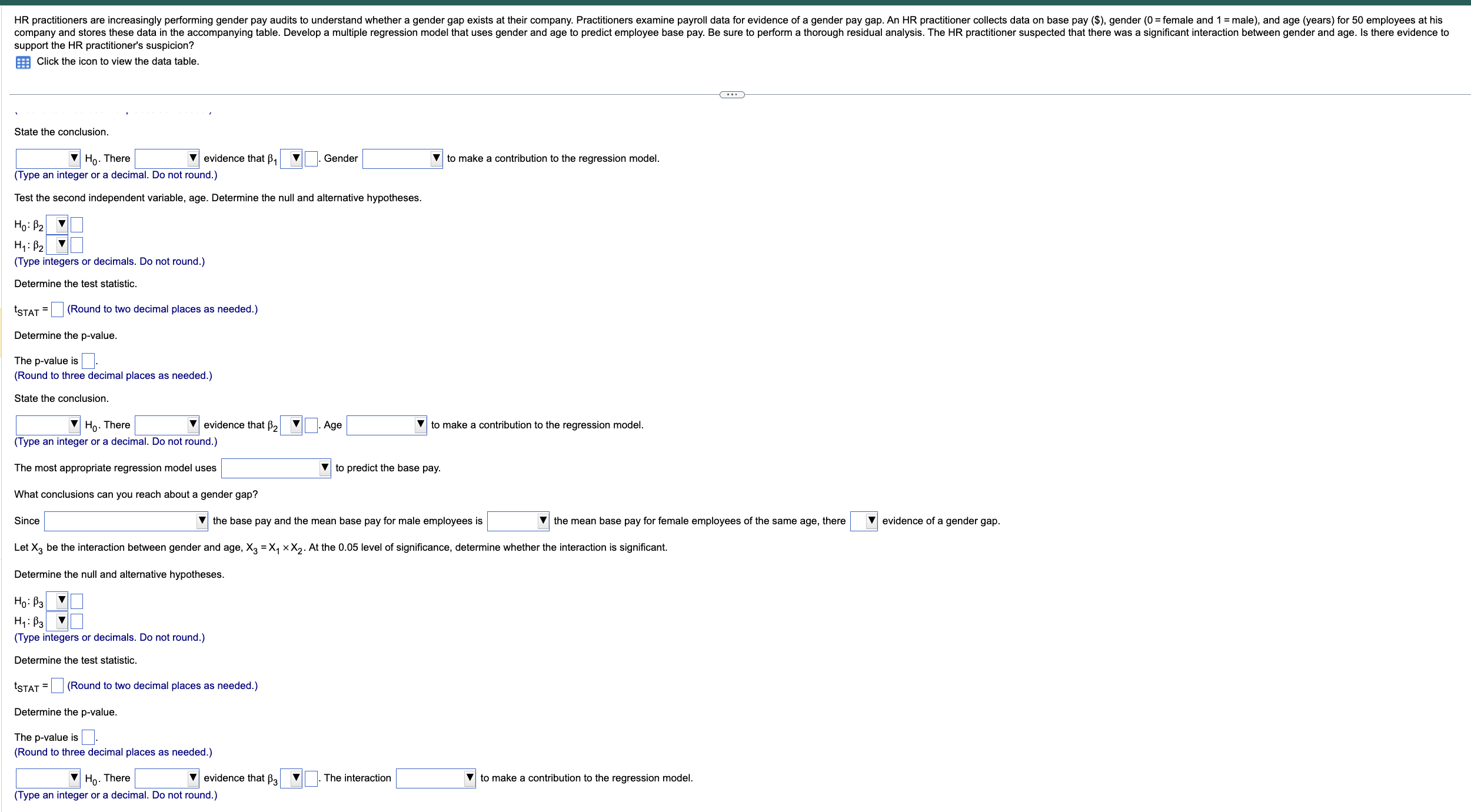 Solved \begin{tabular}{ll|l|} H0:β1 & ∇ & \\ H1:β1 & ∇ | Chegg.com