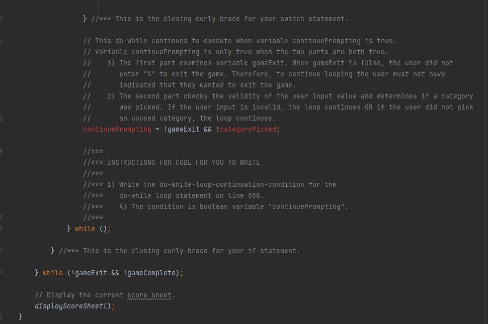 3 1 3 3 } } //*** This is the closing curly brace for | Chegg.com