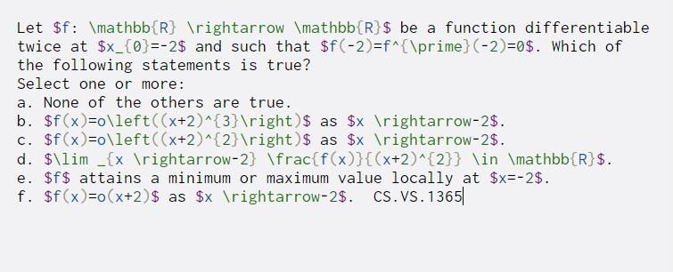 Solved Let $f: \mathbb{R} \rightarrow \mathbb{R} $ be a | Chegg.com