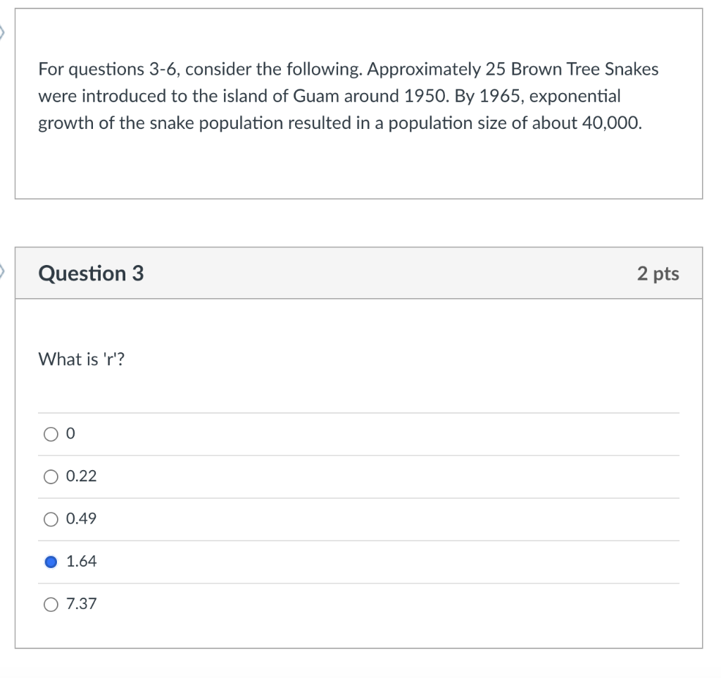 Solved For questions 3-6, consider the following. | Chegg.com