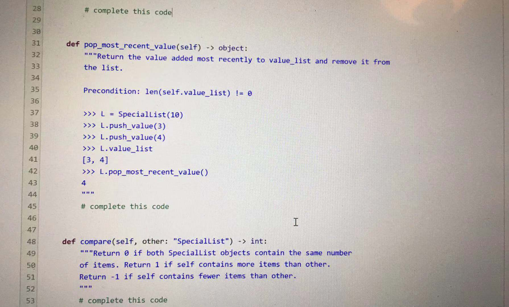 Solved Speciallist Is A Class That Has Two Instance 