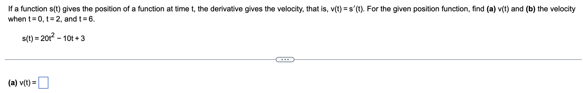 Solved If a function s(t) gives the position of a function | Chegg.com