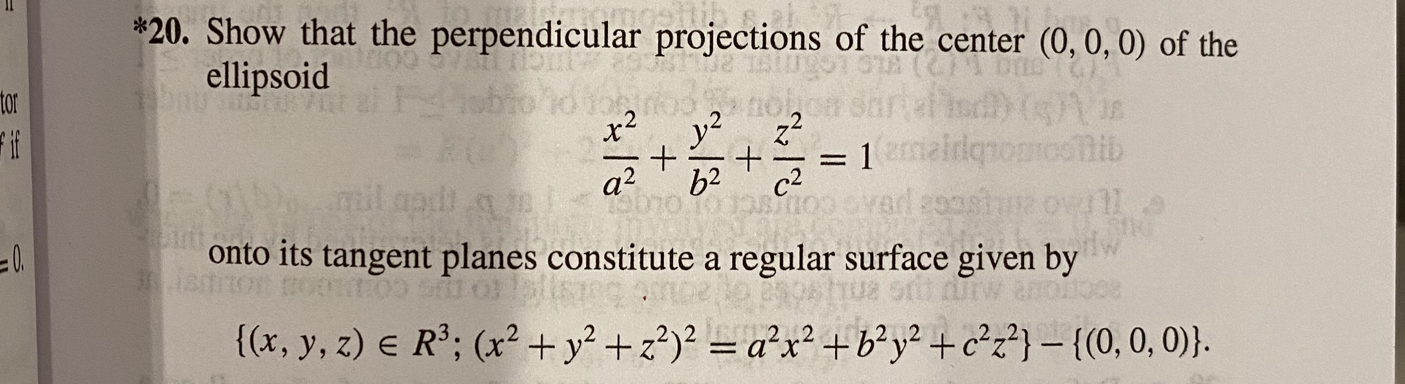 Solved *20. Show that the perpendicular projections of the | Chegg.com