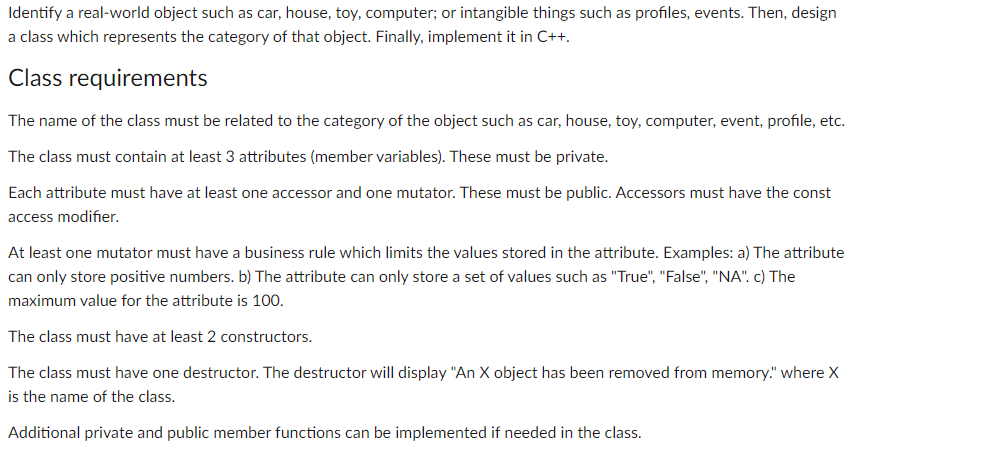 Solved Identify a real-world object such as car, house, toy, | Chegg.com