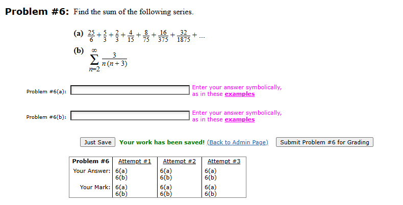 Solved Problem #6: Find the sum of ﻿the following | Chegg.com