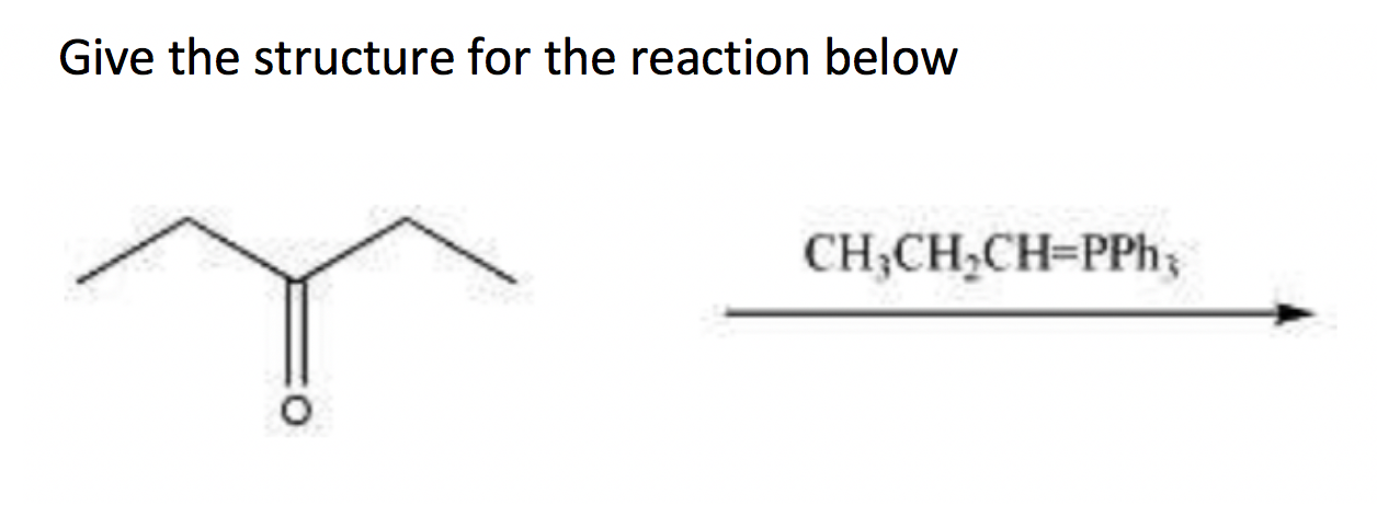 Solved Give the structure for the reaction below | Chegg.com