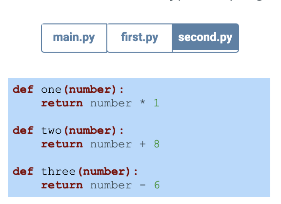 Solved Type The Programs Output Mainpy Firstpy Secondpy 9313