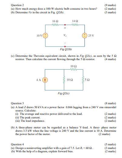 Solved Question 2 a) How much energy does a 100-W electrie | Chegg.com