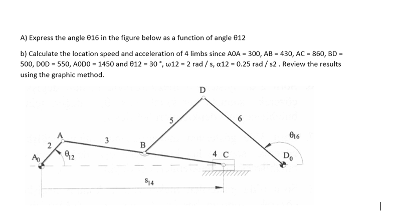 Solved A) Express the angle 616 in the figure below as a | Chegg.com