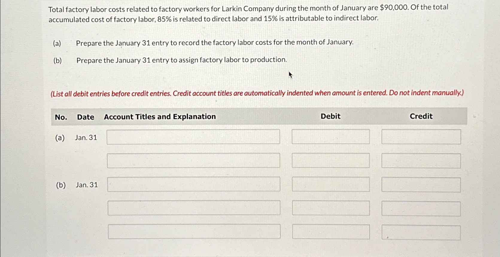 Solved Total factory labor costs related to factory workers | Chegg.com