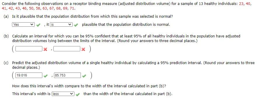 Solved Consider the following observations on a receptor | Chegg.com