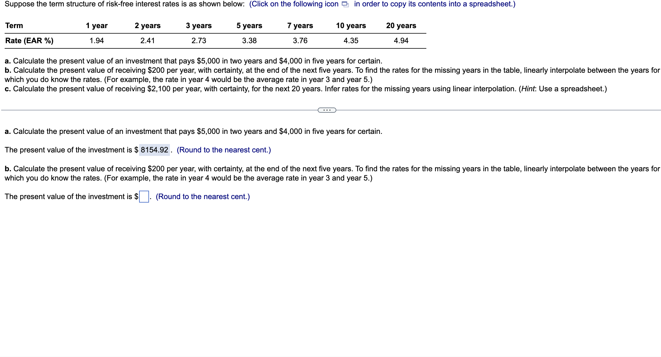 Solved i onlyy need help with b & c | Chegg.com