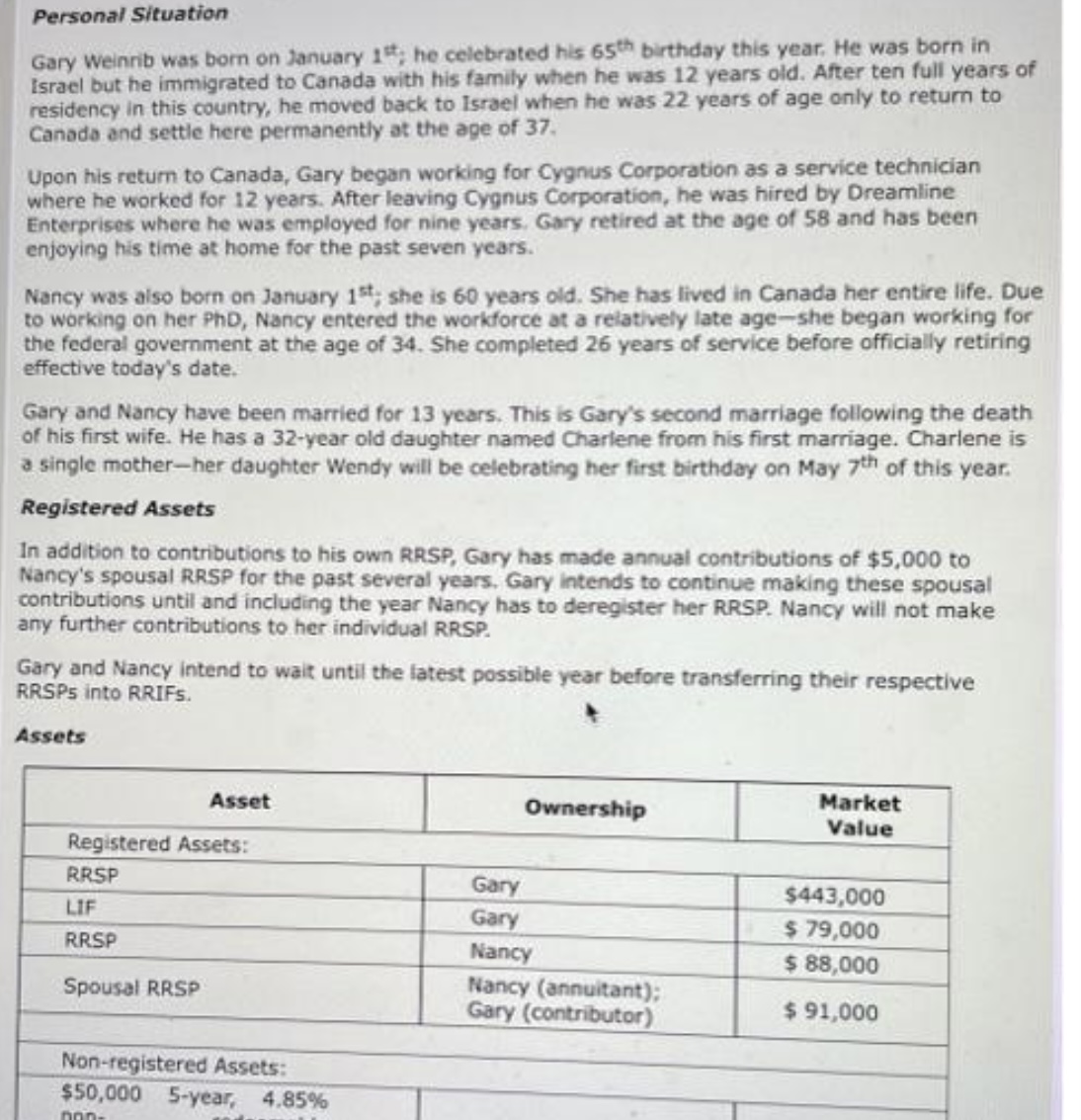 Solved Gary Weinrib was born on January 1tt, , he celebrated | Chegg.com