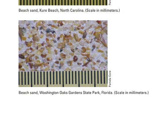 Solved 4. Examine the three beach sands below and answer the | Chegg.com