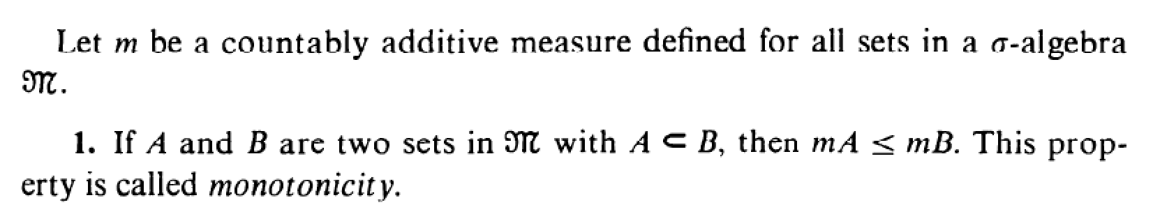 Solved Let m be a countably additive measure defined for all | Chegg.com