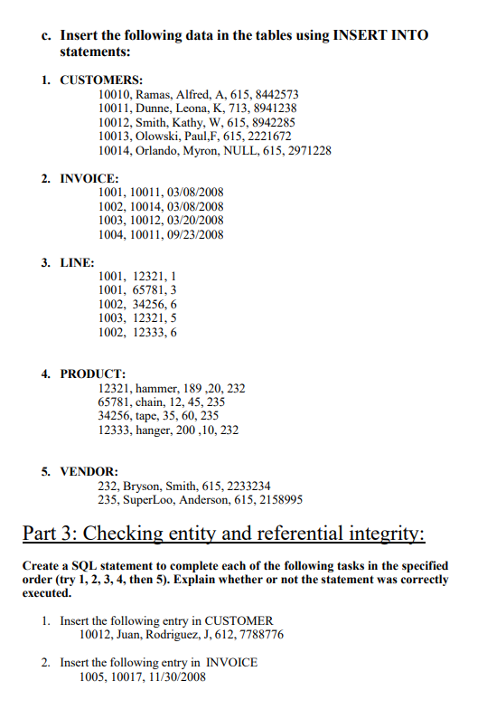 Part 1: Configuring the MySQL environment: Download | Chegg.com