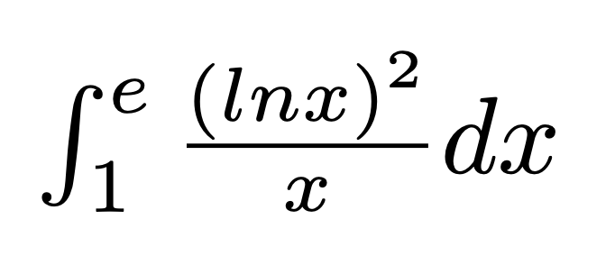 Solved • e Si (lnx)2 du х | Chegg.com