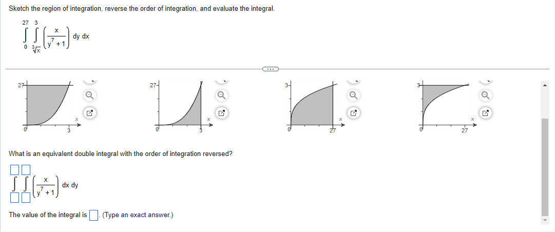 Solved Sketch The Region Of Integration Reverse The Order
