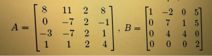 Solved A Use Matlab To Compute The Determinants Of The