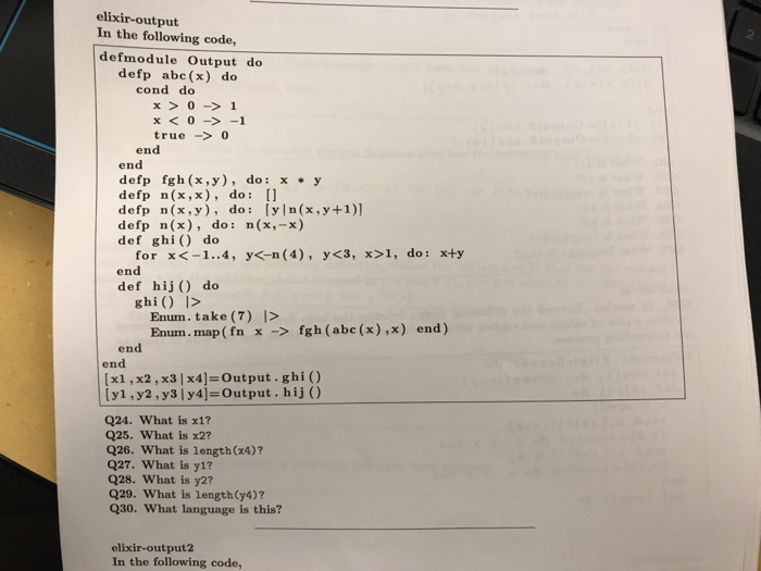 elixir-output In the following code, defp abc (x) do | Chegg.com