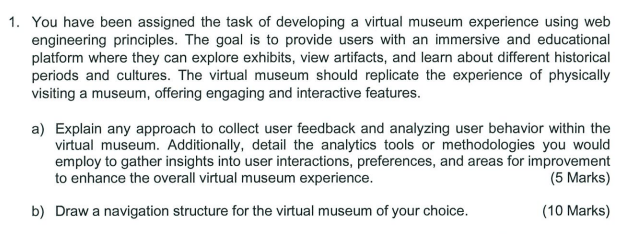 Solved 1. You have been assigned the task of developing a | Chegg.com
