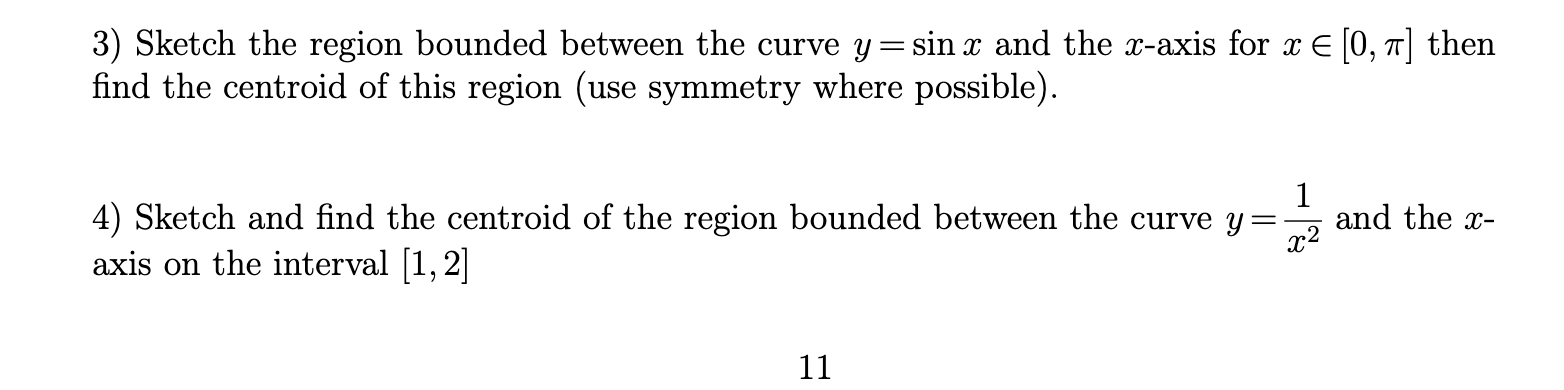Solved 3) Sketch the region bounded between the curve y=sinx | Chegg.com