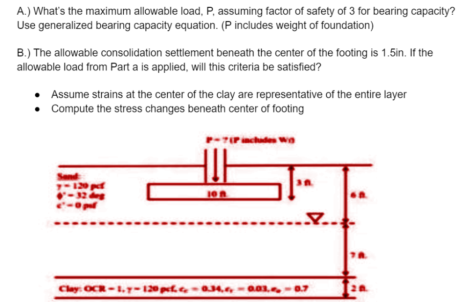 Solved A.) What's the maximum allowable load, P, assuming | Chegg.com