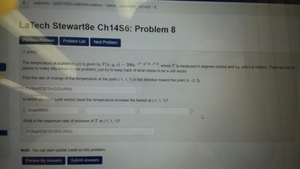 Solved webwork fall201920-math244-waiters/latech stewarte | Chegg.com