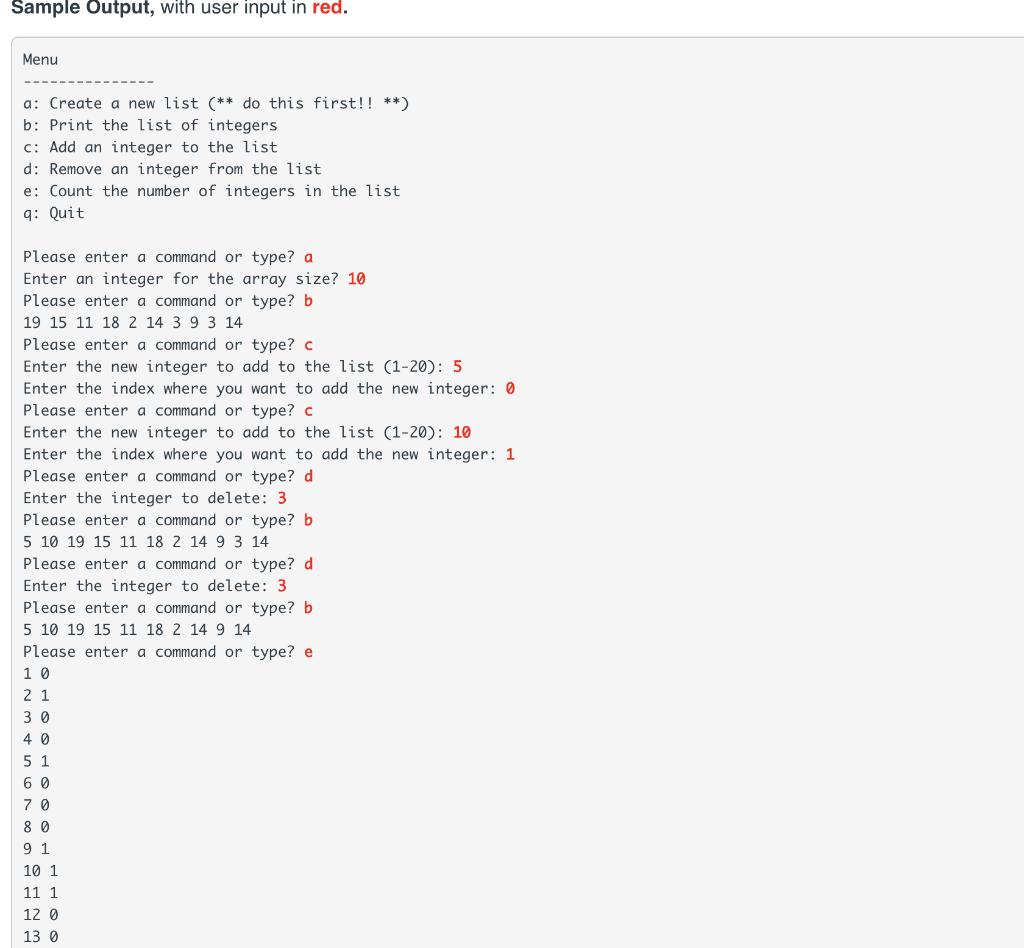 Solved Your assignment is to create a class called IntList | Chegg.com
