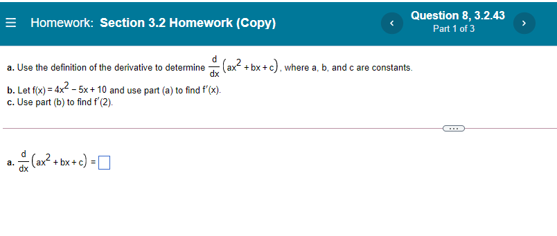 Solved Homework Section 3 2 Homework Copy Question 7
