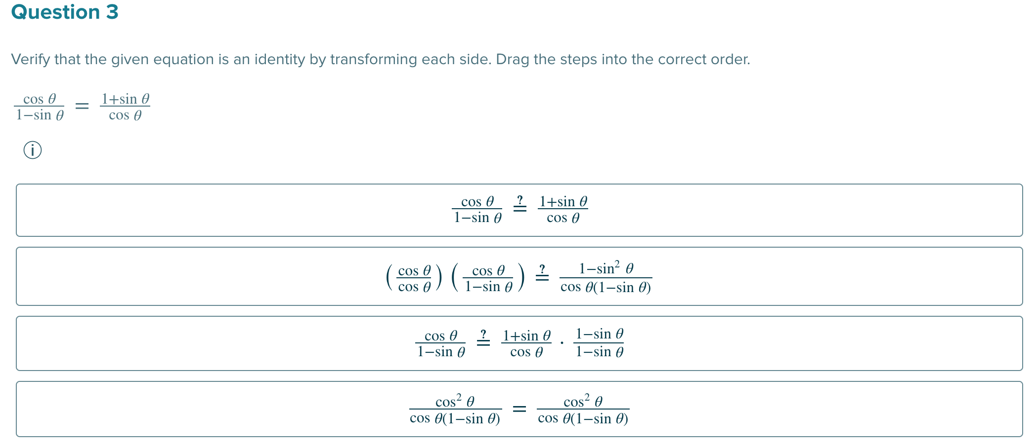 Solved Question 1 Verify that the given equation is an | Chegg.com