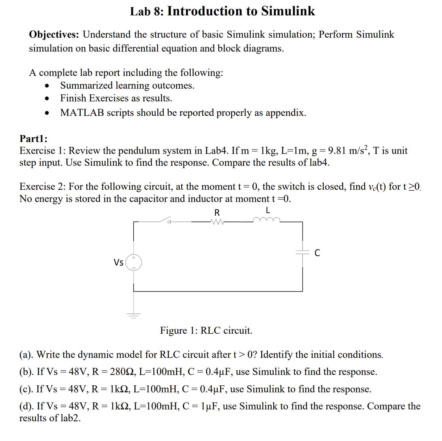 Solved lease answer it as soon as possible using simulink. | Chegg.com