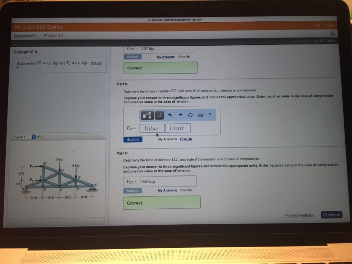 Solved ME 2301 002 statics Problem 64 suppose that 12 kip | Chegg.com Solved ME 2301 002 statics Problem 64 suppose that 12 kip | Chegg.com