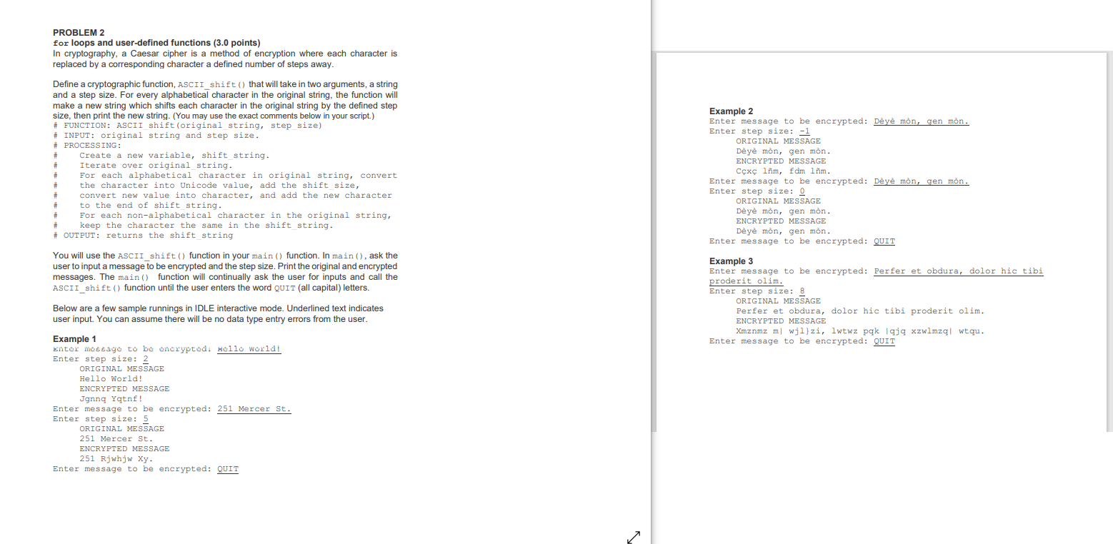 Solved Please answer the questions in python and annotate | Chegg.com
