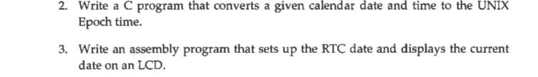 Solved Write a C program that converts a given calendar date | Chegg.com