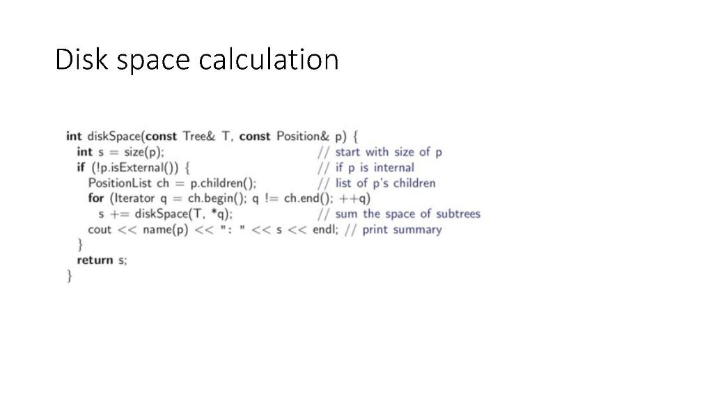 Solved 1. Implement post-order tree-traversal to compute the | Chegg.com