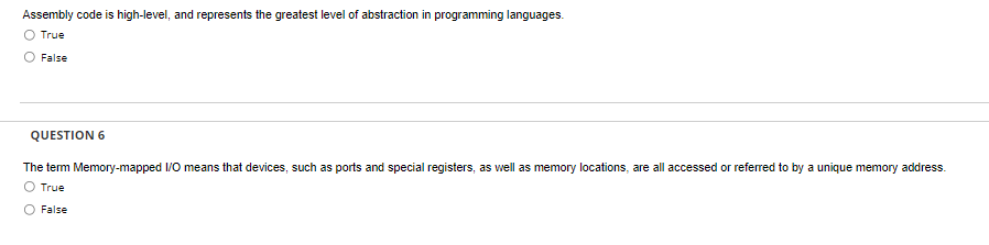 Solved Assembly code is high-level, and represents the | Chegg.com