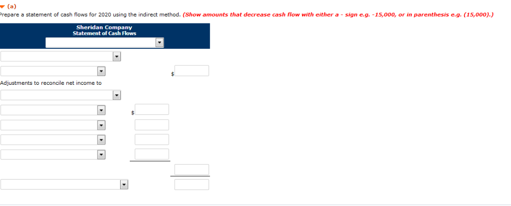 Solved Exercise 12-08 a-b (Part Level Submission) Sheridan | Chegg.com